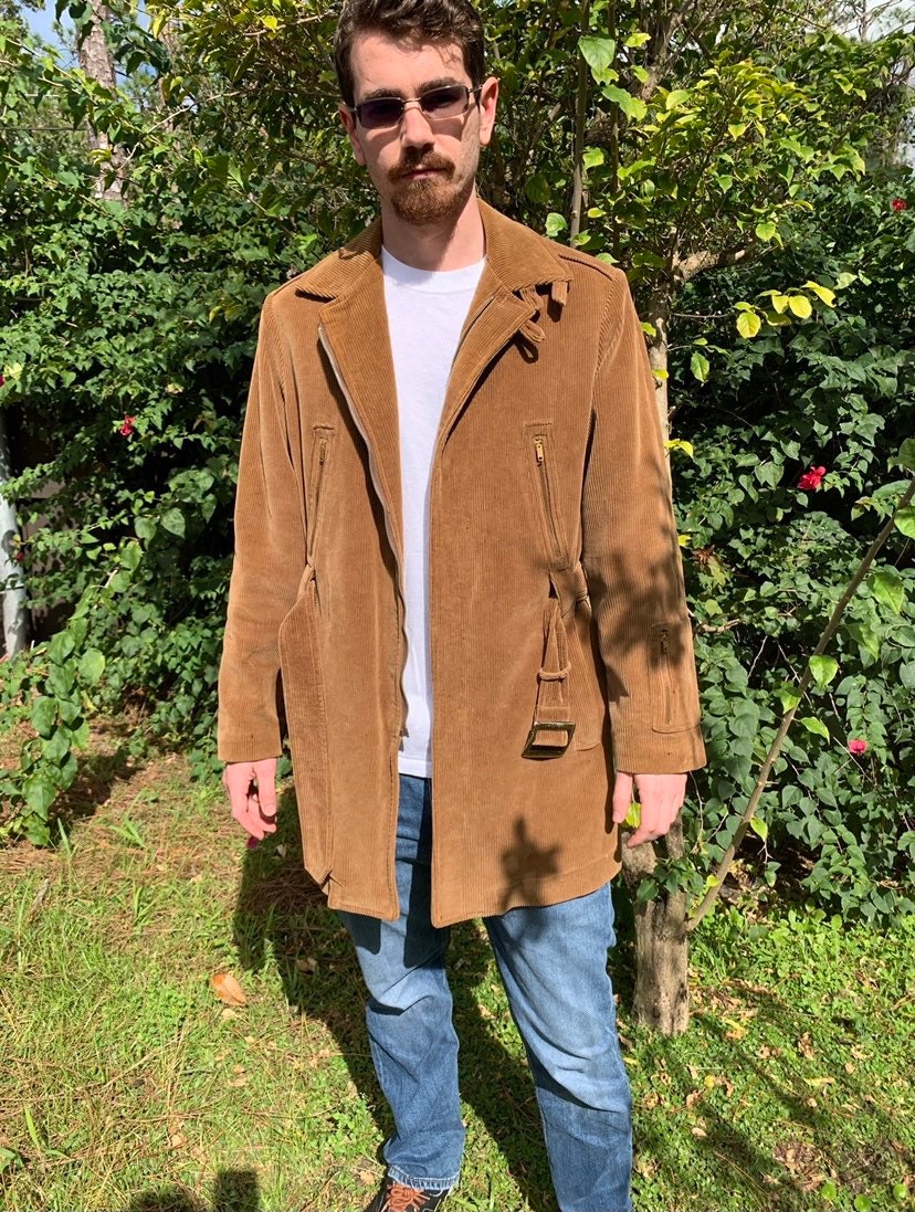 Vintage Men’s Brown Corduroy Men’s Shop Jacket - Etsy