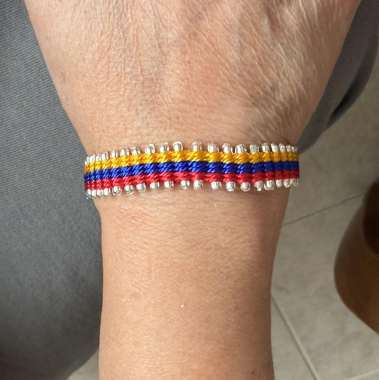 Colombian Bracelet, Manillas Colombianas Colombian Flag Color Bracelet ...