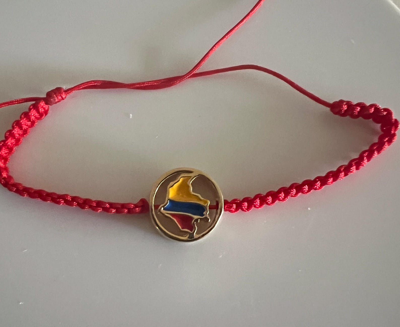 Handcrafted Colombian Flag Braceletes - Etsy