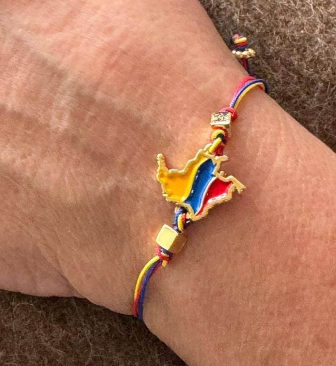 Colombian Bracelet, Colombian Map Bracelet - Etsy