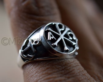 Chi Rho Ring - Etsy