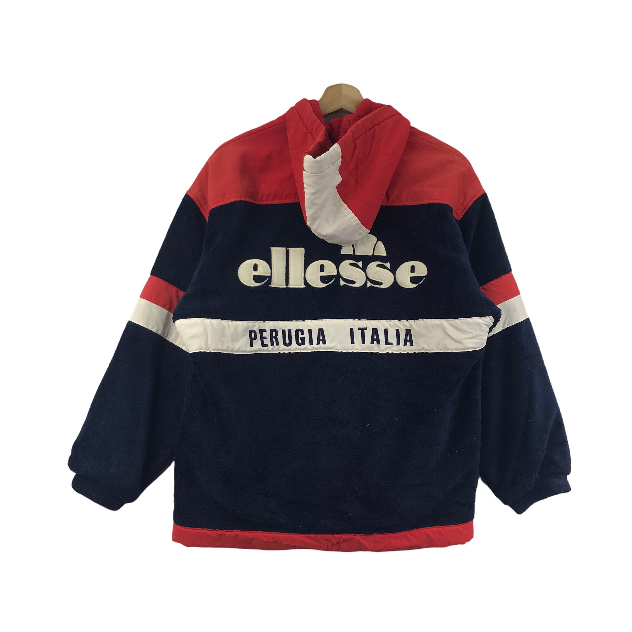 ELLESSE PERUGIA ITALIA Red Outdoor Hooded Jacket - Etsy