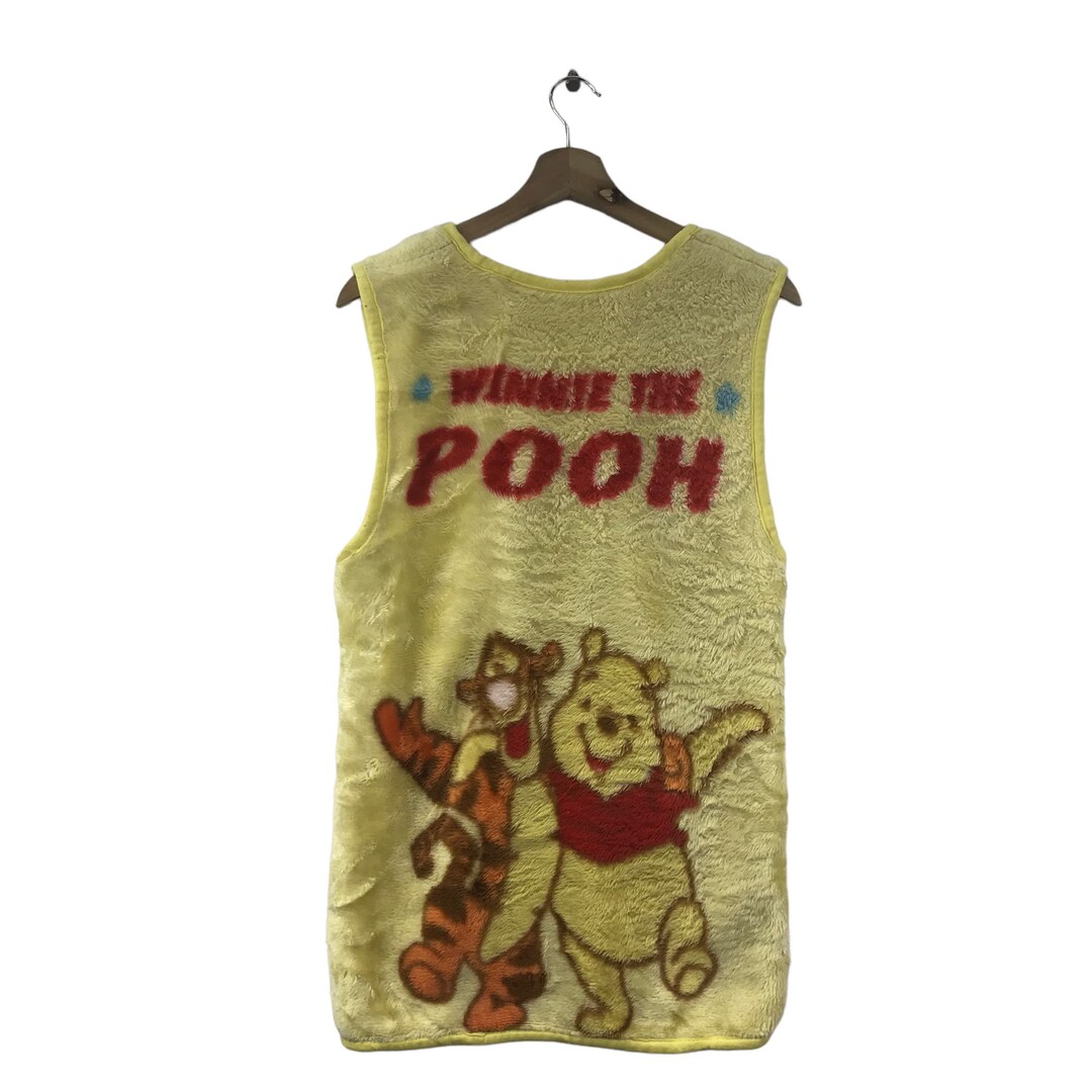 WINNIE POOH DISNEY Cartoon Animation Vest Long Fleece Wear - Etsy