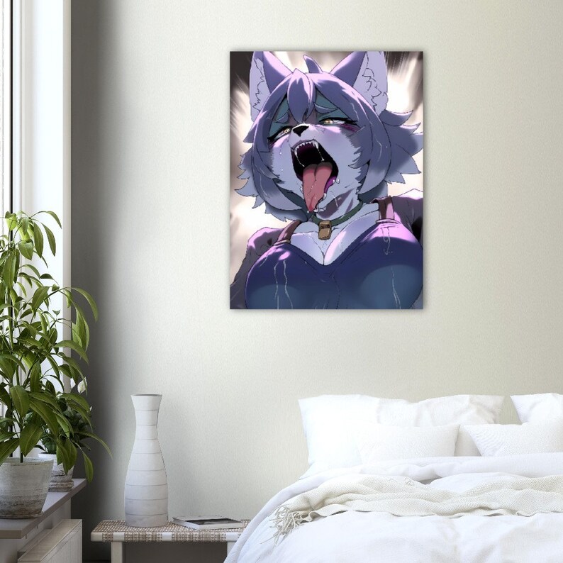 Sexy Wolf Ahegao Sexy Ecchi Anime Furry Girl Poster Etsy
