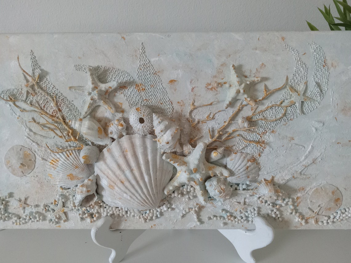 Coastal Decor Wall Art Modern Unique Beach Decor Wall Hanging, Handmade ...