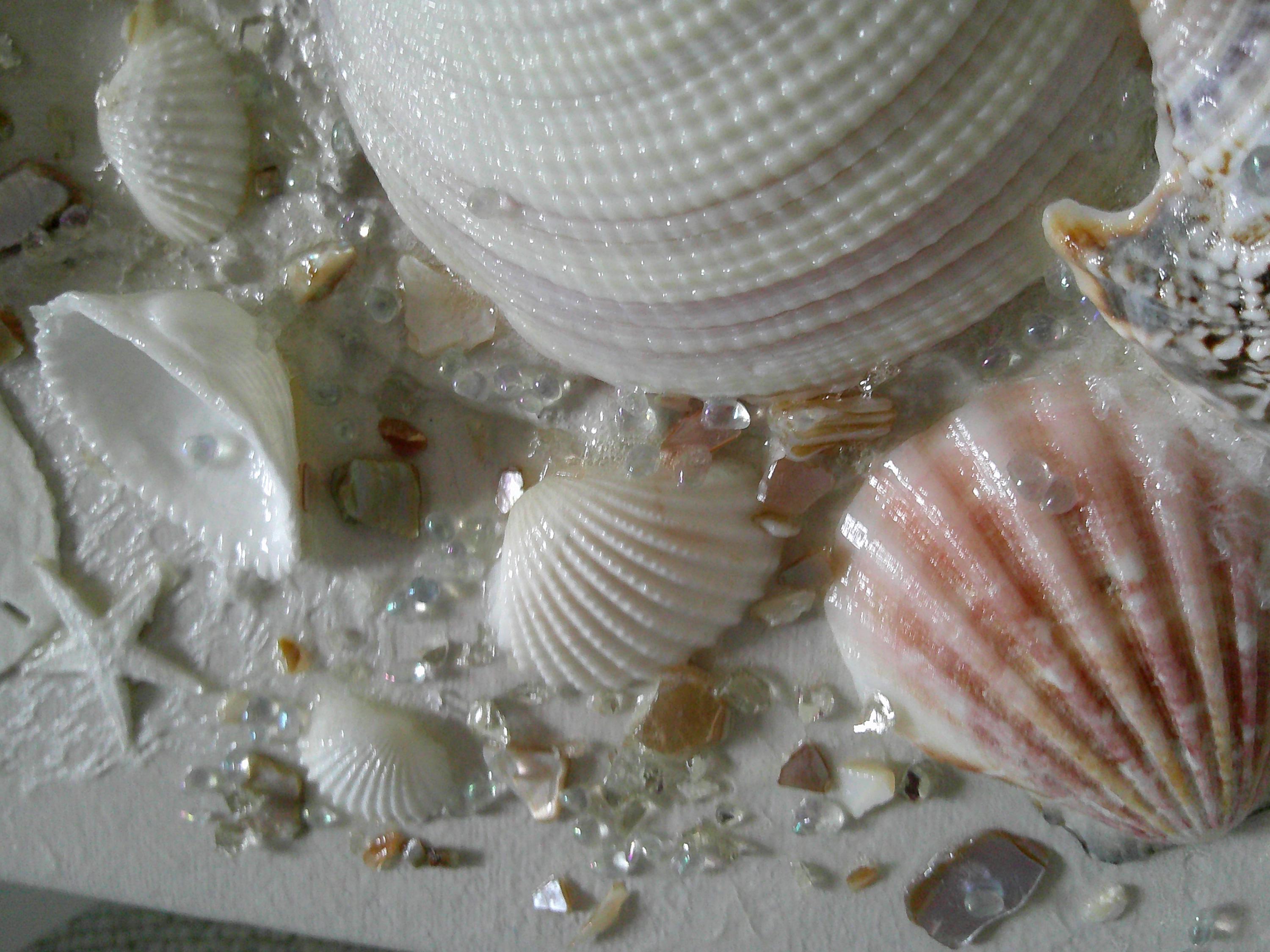 COASTAL WALL ART, Unique Beach Decor Seashell Art, Beach Art, Original ...