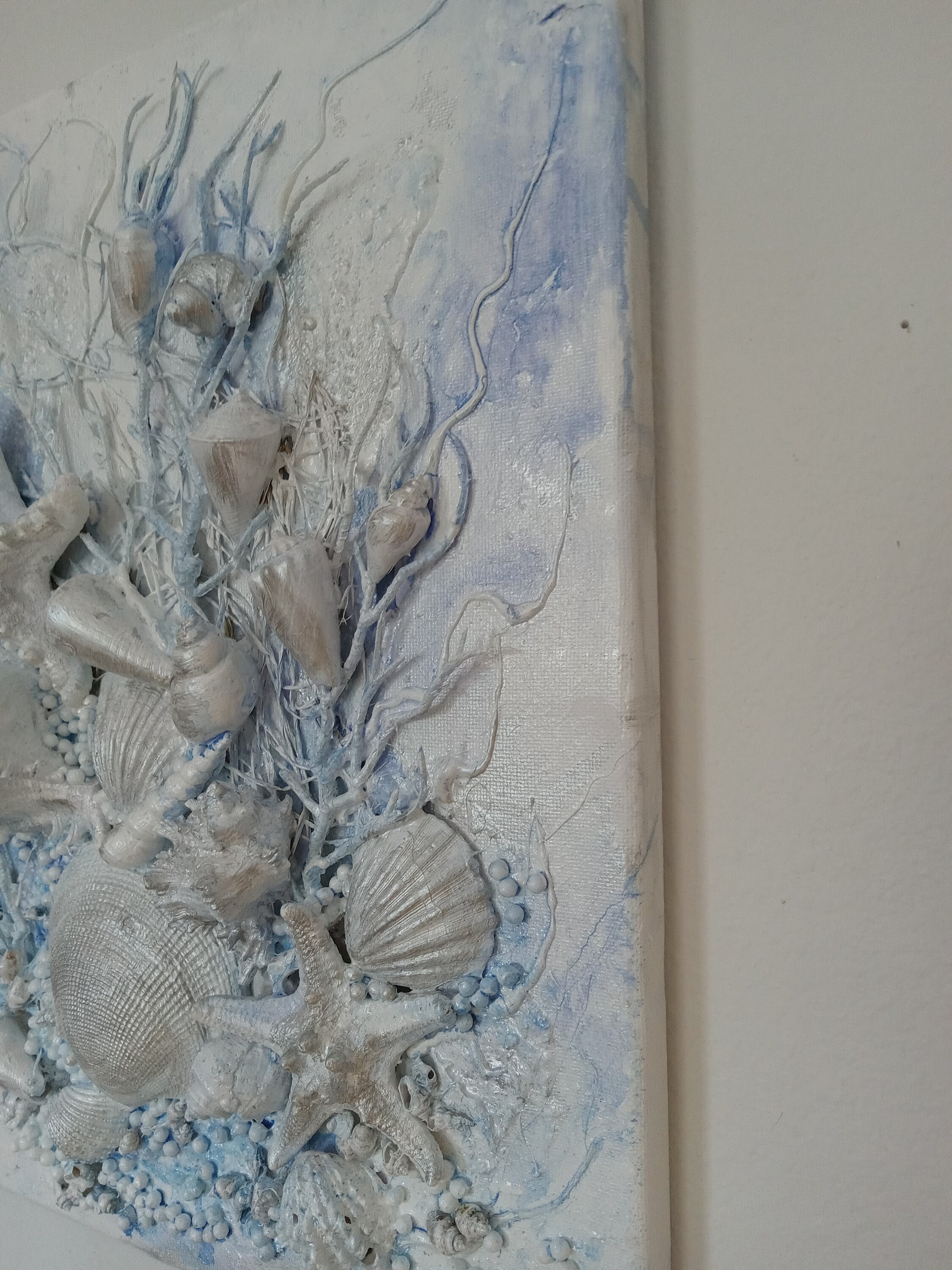 Seashell Wall Hanging, Modern Beach Art. Handmade Shell Art - Etsy