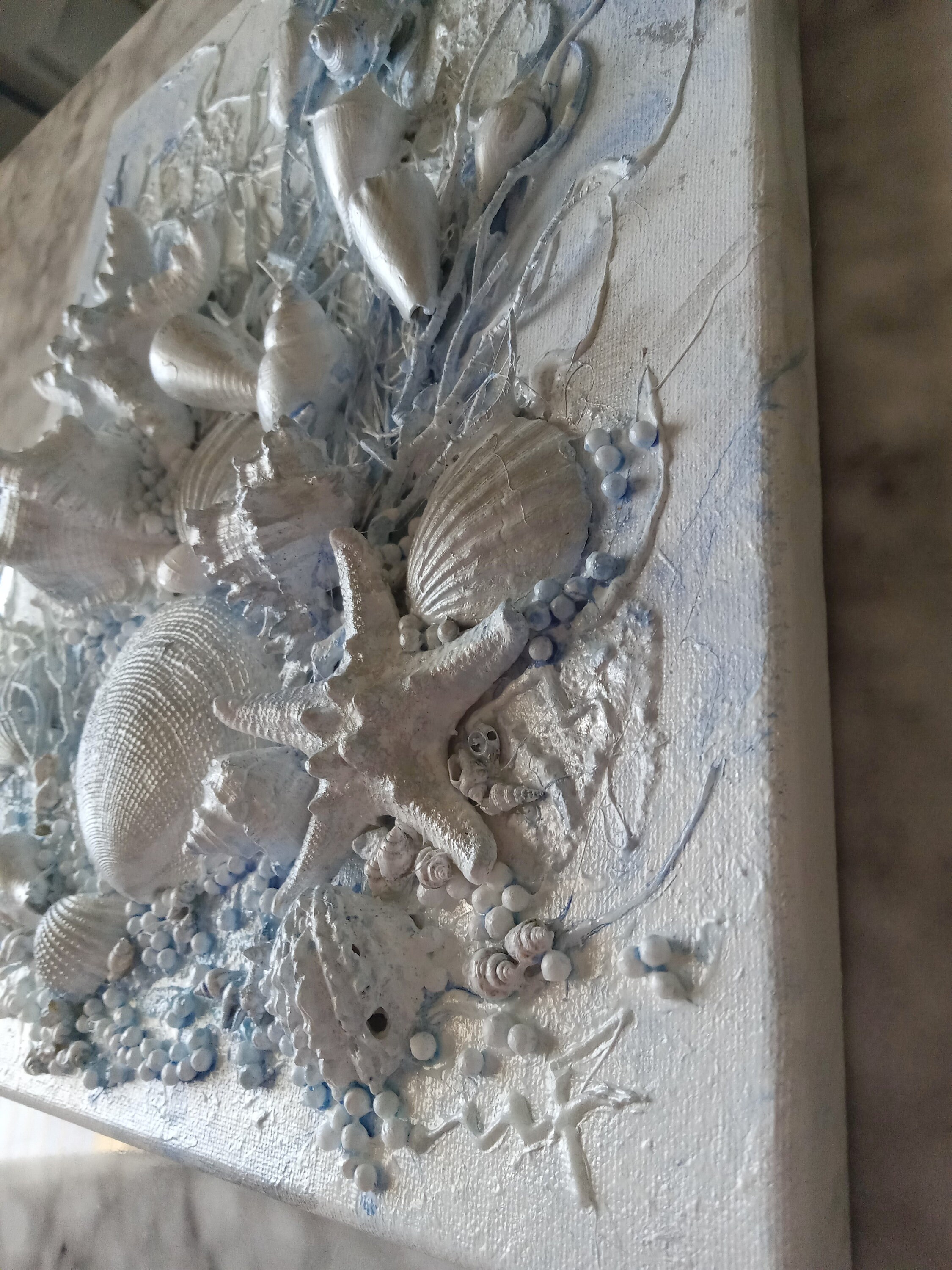 Seashell Wall Hanging, Modern Beach Art. Handmade Shell Art - Etsy