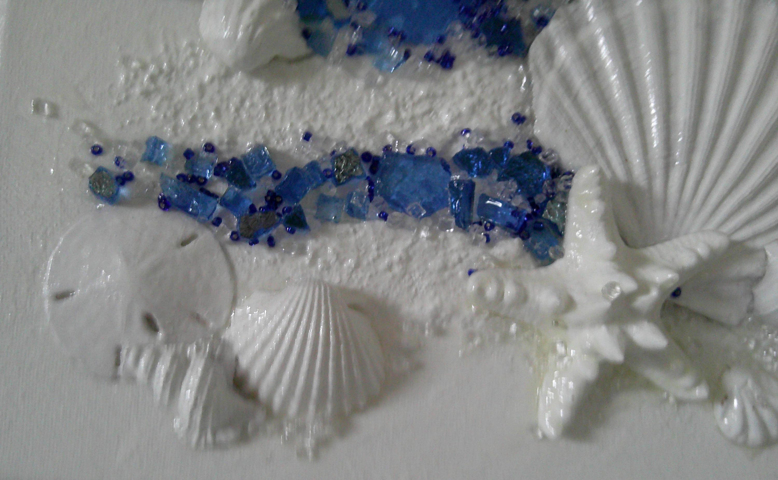 SEASHELL ART, Beach Decor Art, Coastal, Beach Art, Unique Original ...