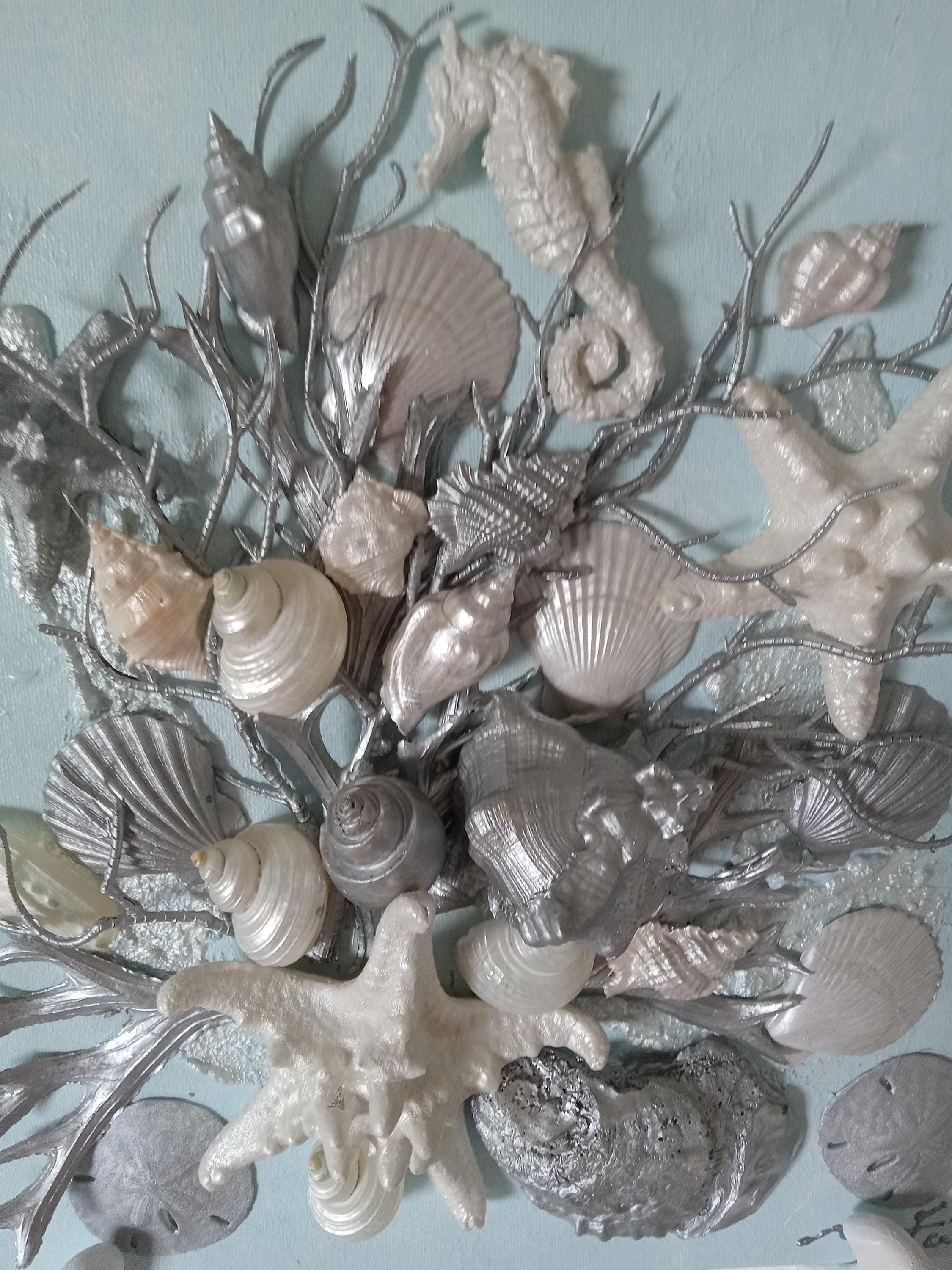 MODERN COASTAL WALL Art & Beach Theme Decor Handmade, Unique Organic ...