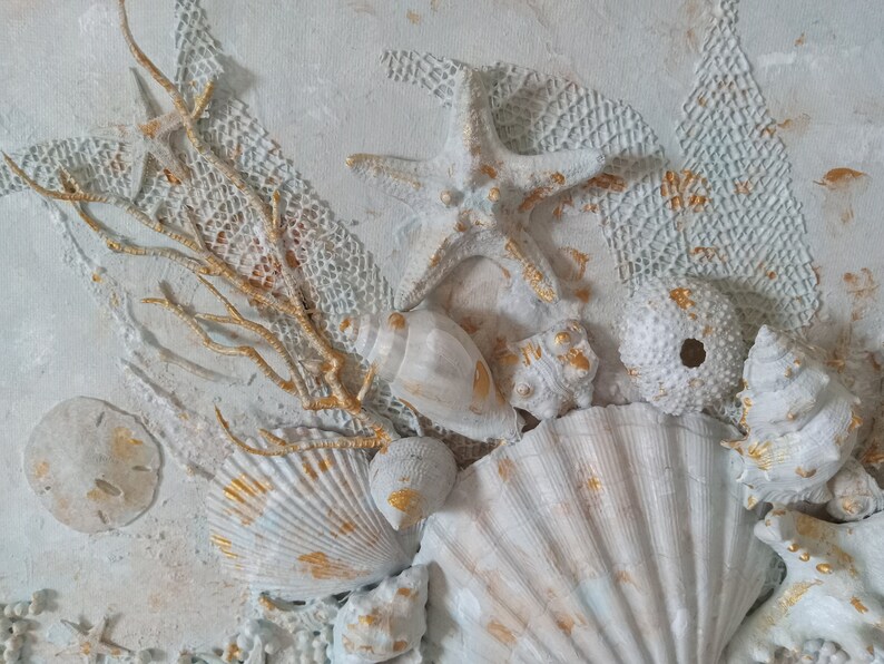 Coastal Decor Wall Art Modern Unique Beach Decor Wall Hanging, Handmade ...