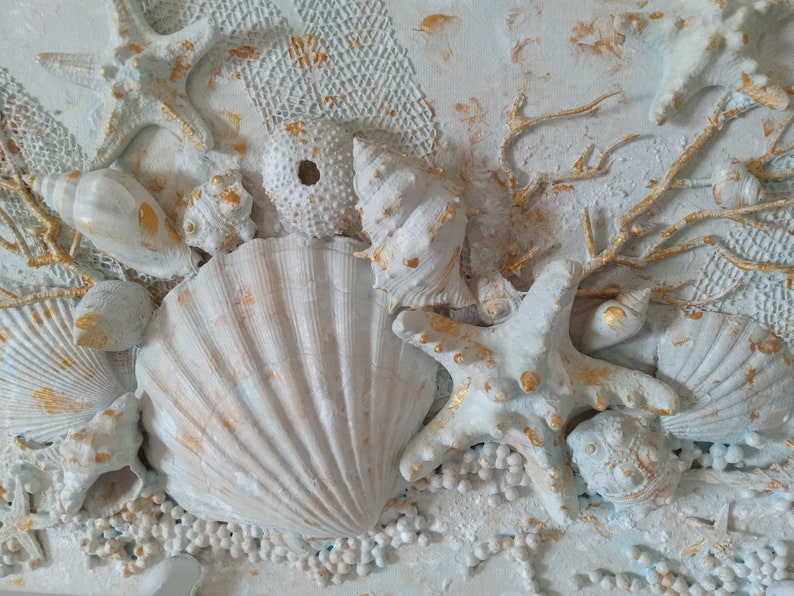 Coastal Decor Wall Art Modern Unique Beach Decor Wall Hanging, Handmade ...