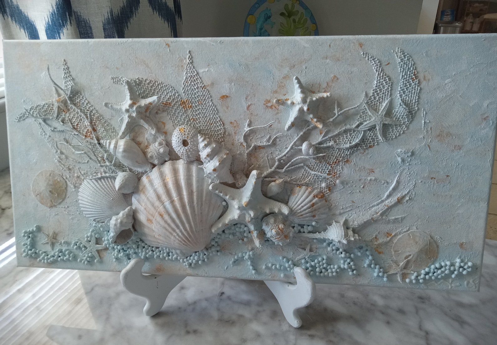 Coastal Decor Wall Art Modern Unique Beach Decor Wall Hanging, Handmade ...