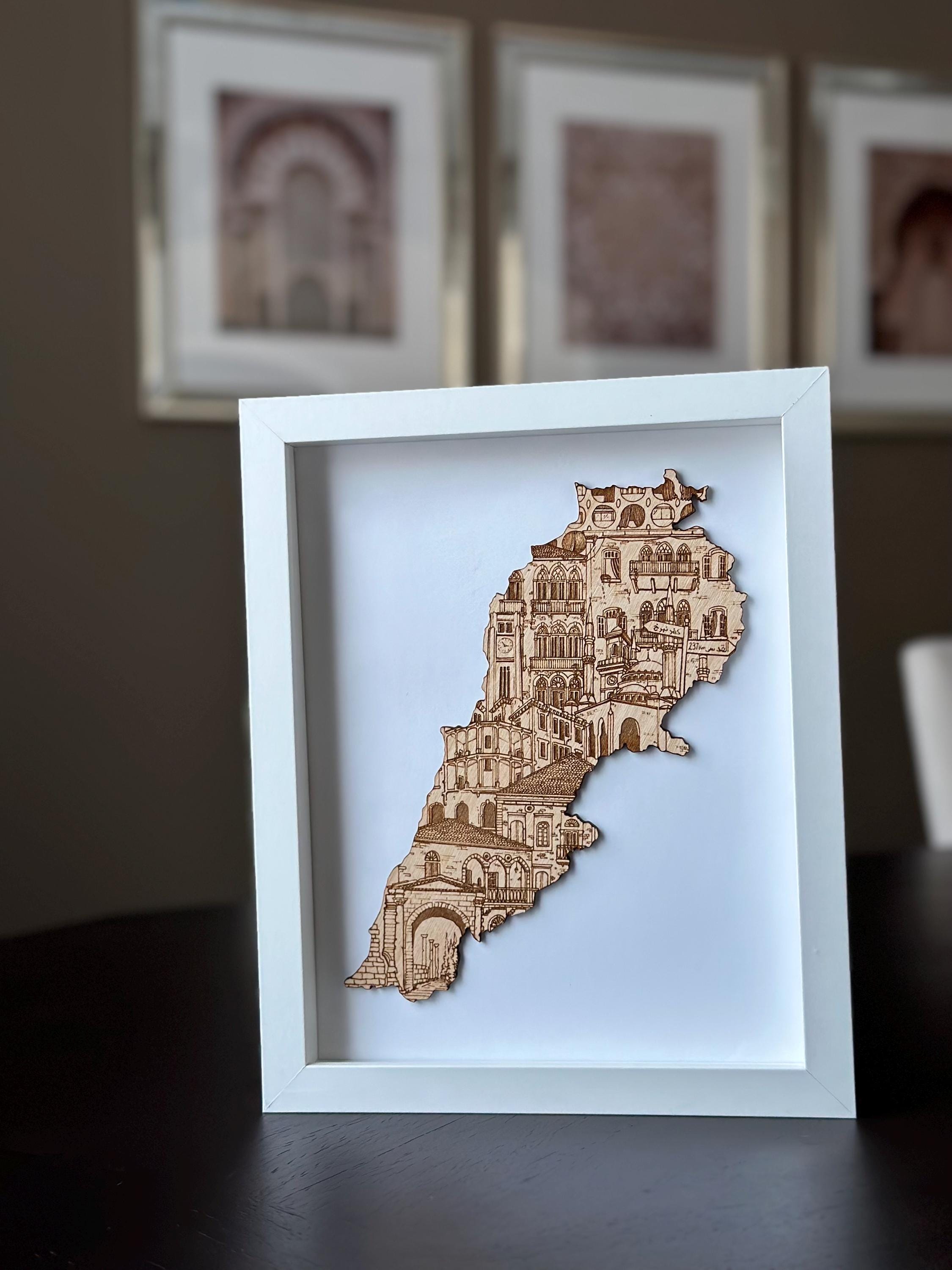 Lebanon’s Map, Lebanon, Old Lebanon, Heritage, Culture, Lebanese Wood ...