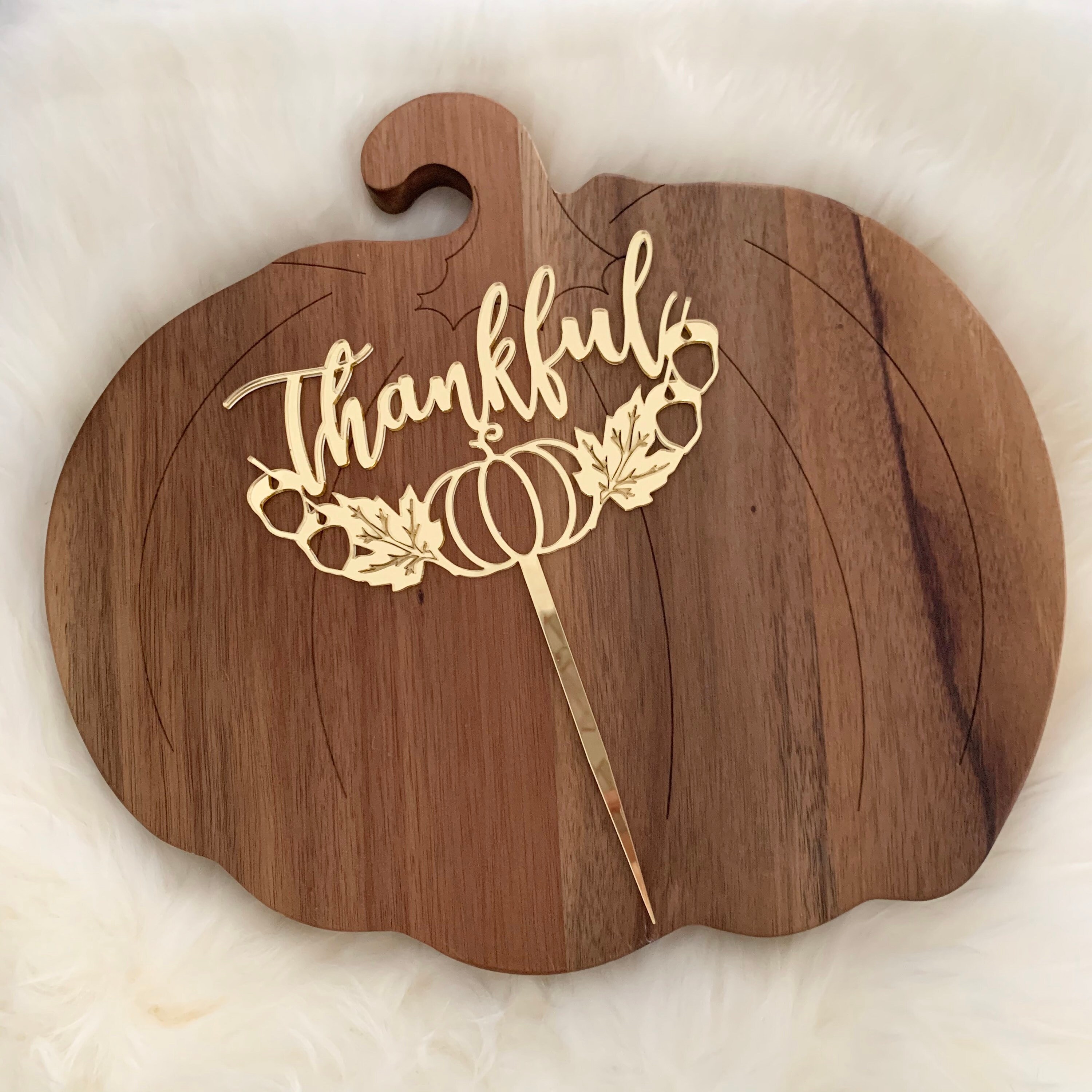 Thankful Topper Thanksgiving Topper Pie Topper Thanksgiving - Etsy