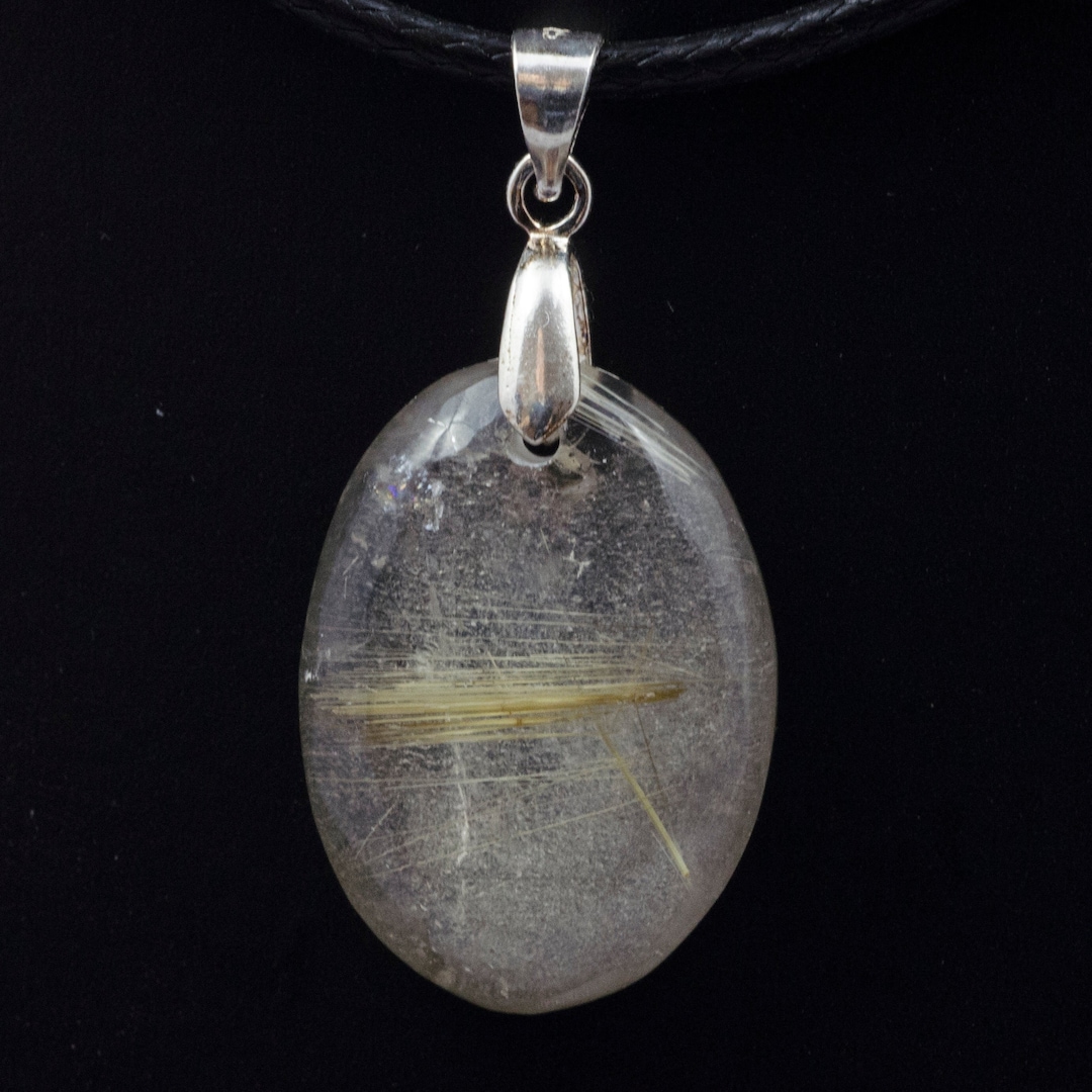 Rutilated Quartz Pendant - Etsy