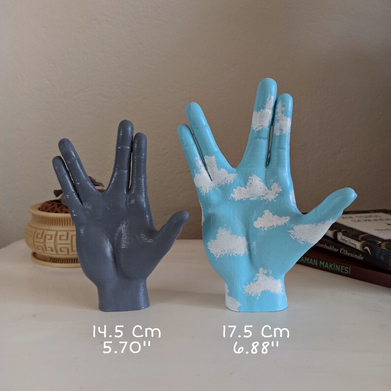 Spock Hand Hand Sculpture Star Trek Sign Different Color - Etsy