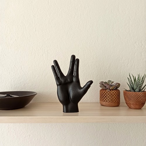 Spock Hand Vulcan Salute Sign Hand Sculpture Star Trek - Etsy