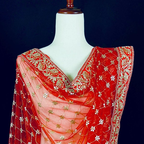 Net Dupatta - Etsy