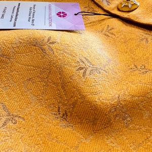 Designer Mango Yellow Modi Nehru Jacket for Men | Waist Coat | Jacket ...