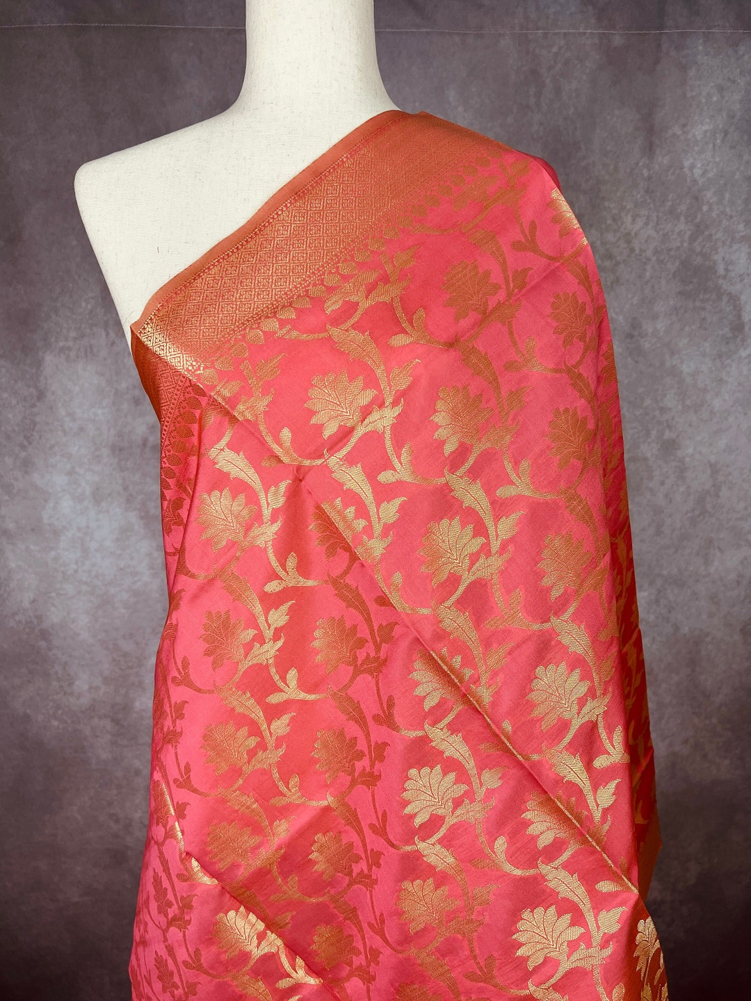 Rose Pink Color Silk Soft Silk Light Weight Dupatta | Indian Dupatta ...