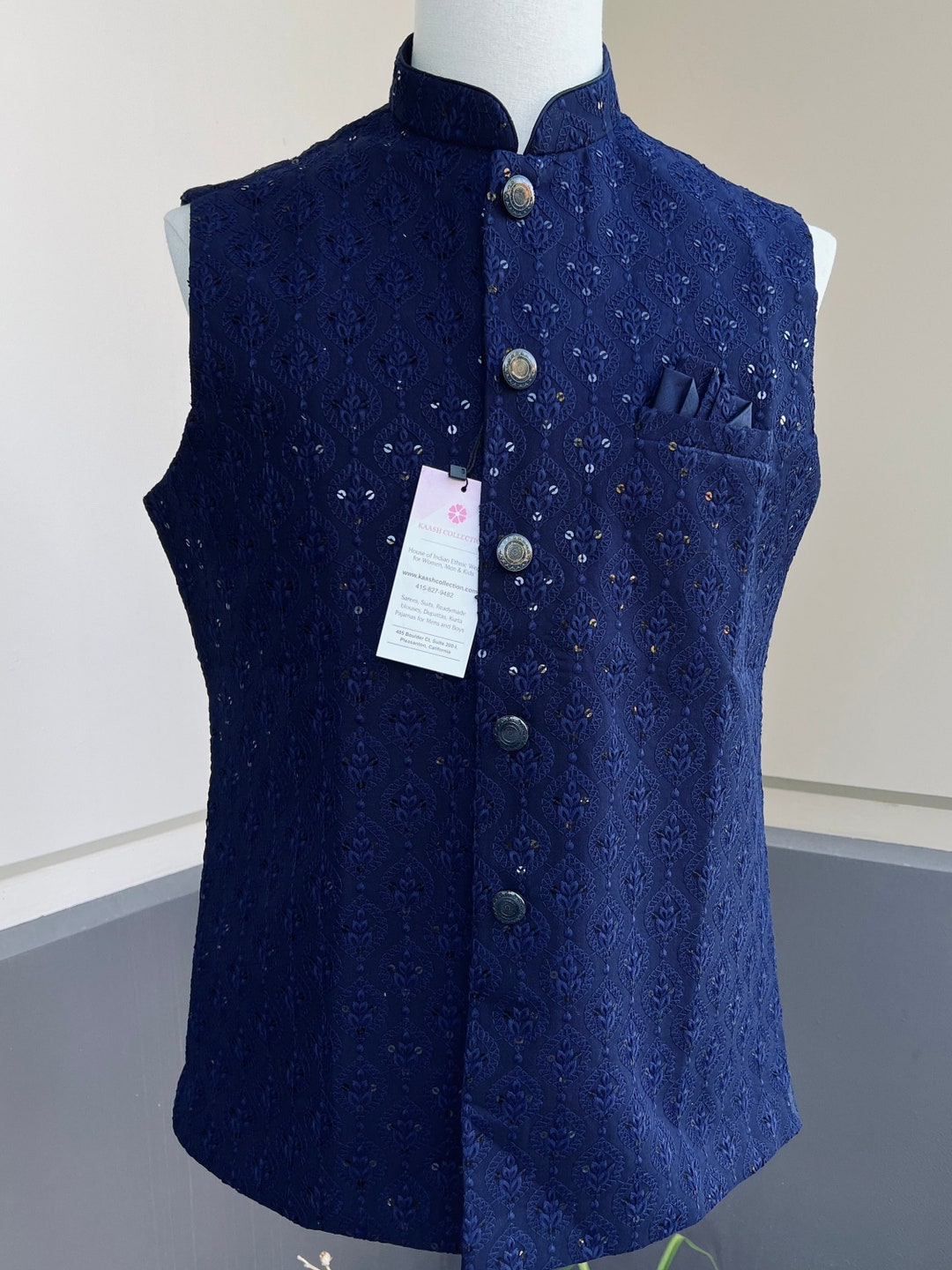 Blue Color Modi Jacket for Men Blue Modi Men Jacket High - Etsy