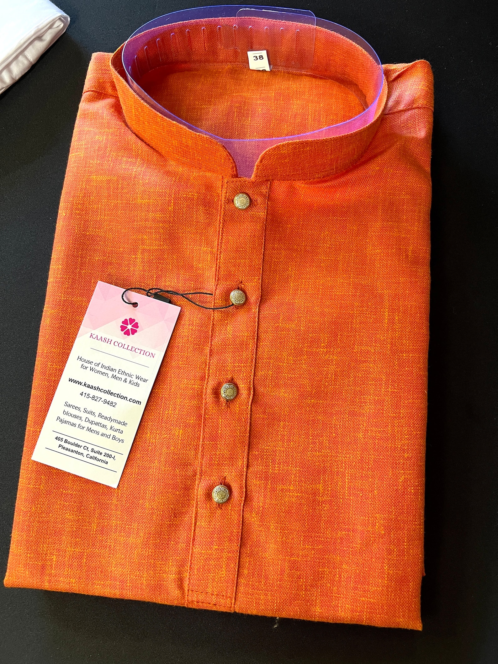 Apricot Color With Tint of Yellow Premium Pure Cotton Kurta Pajama Set ...