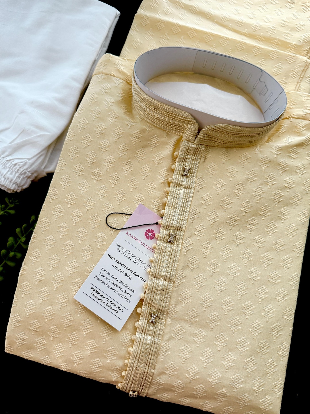Pastel Cream Color Raw Silk Kurta Pajama for Men | Self Design ...