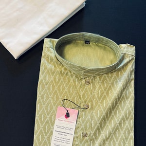 Plus Size Light Mehandi Green Color Premium Pure Cotton Kurta Pajama ...