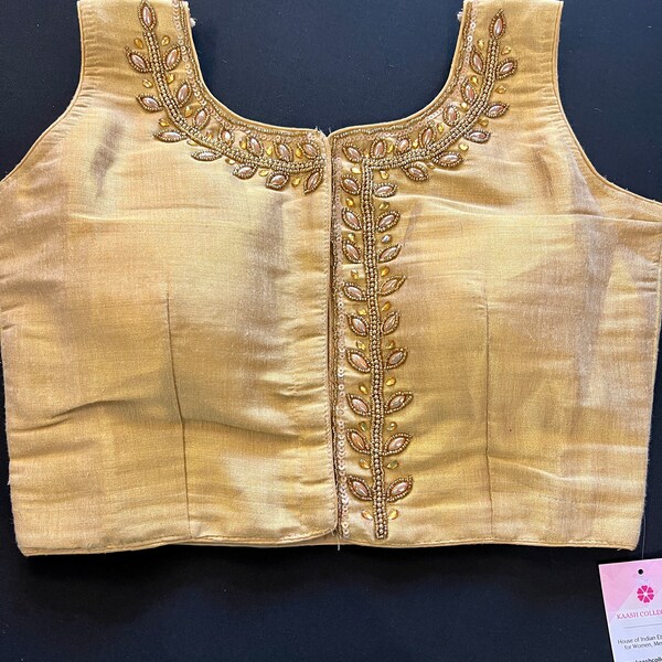 Gold Saree Blouse - Etsy