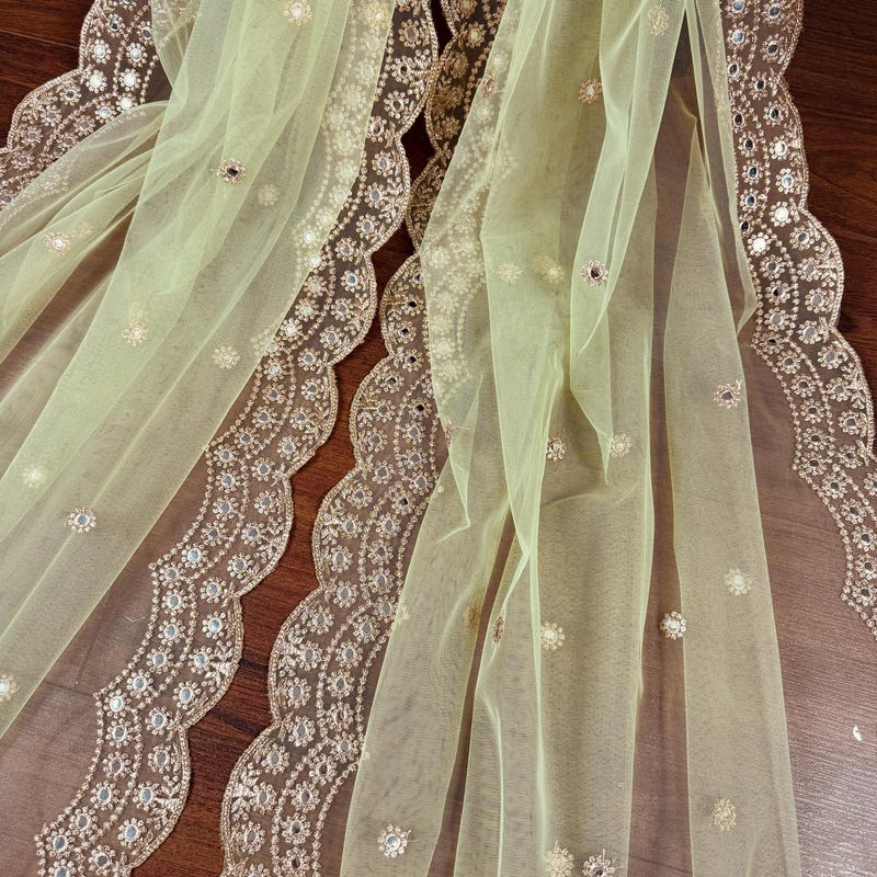 Mirror Dupatta Net - Etsy