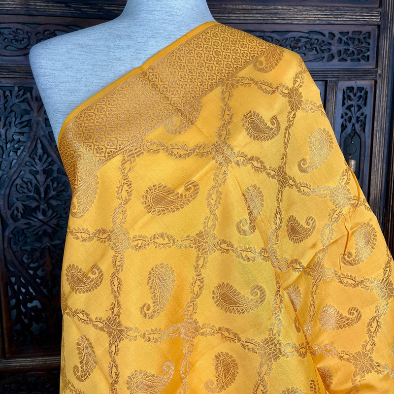 Yellow Dupatta - Etsy