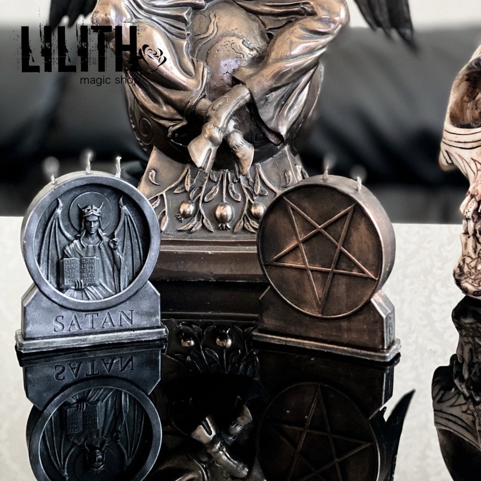 Satan Beeswax Ritual Candle for Appealing to Satan or | Etsy