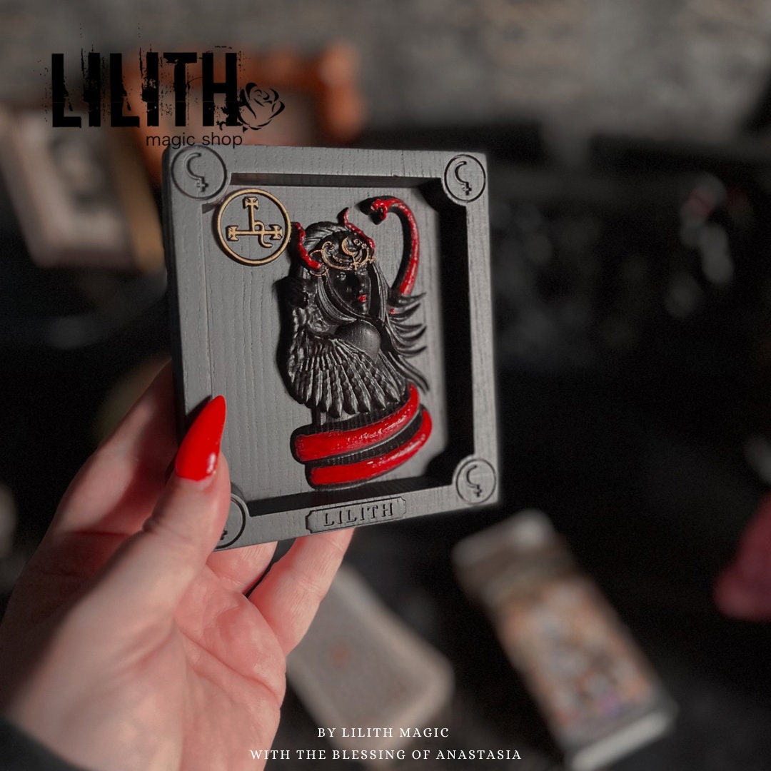 Compact Lilith Wooden Icon for Appealing to Lilith or Casting Black ...