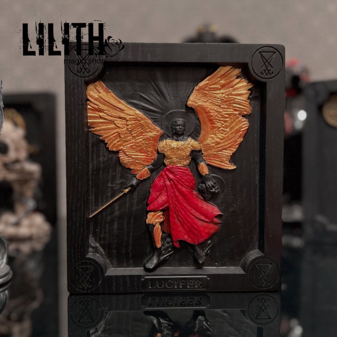 Lucifer Wooden Icon for Appealing to Lucifer - Etsy