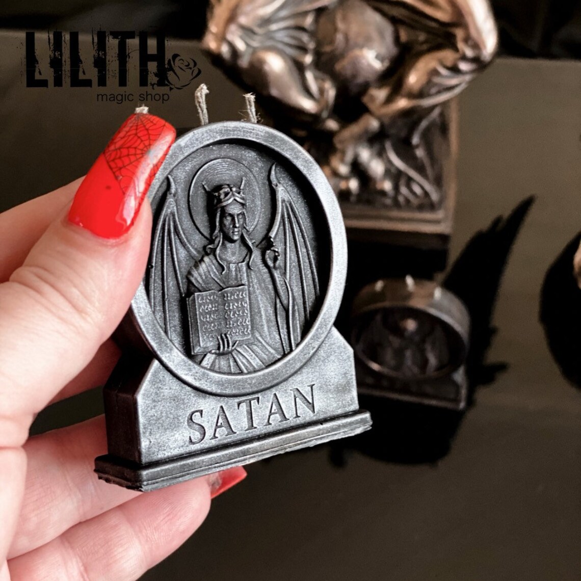 Satan Beeswax Ritual Candle for Appealing to Satan or | Etsy