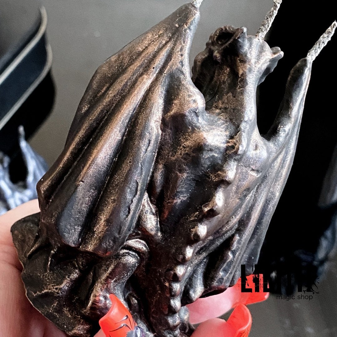 Gargoyle Beeswax Ritual Candle for Black Magic Protection Spells - Etsy