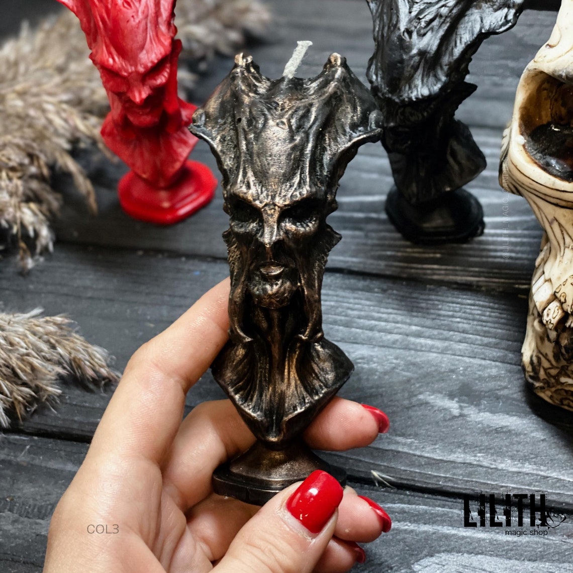 Demon Beeswax Ritual Candle for Appealing to Demons or | Etsy