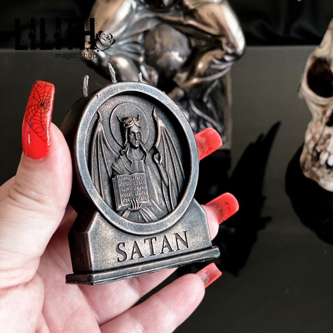 Satan Beeswax Ritual Candle for Appealing to Satan or | Etsy