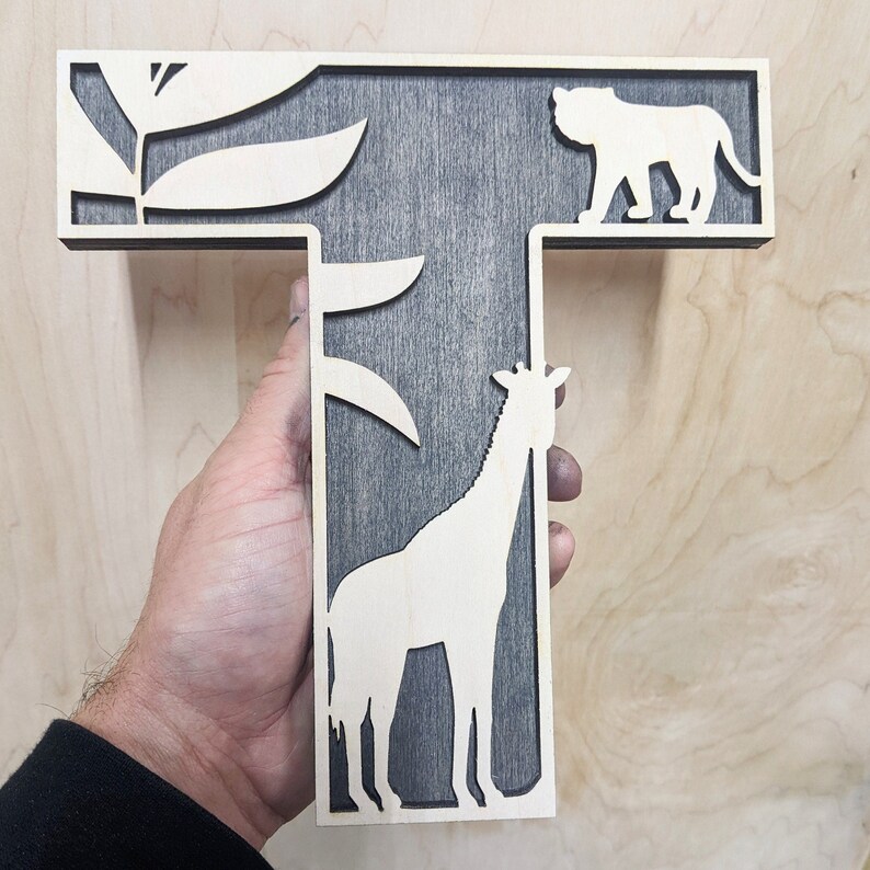 Animal Nursery Letters Name Sign Animal Themed Letters - Etsy