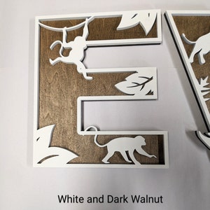 Personalized Safari Animal Wooden Nursery Letters - Etsy