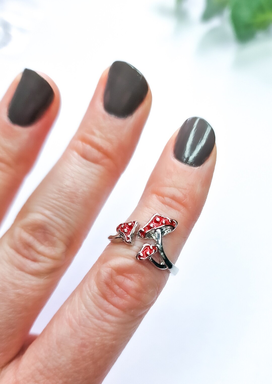 Mushroom Toadstool Tension Ring for Crochet and Knitting. Gift for a ...