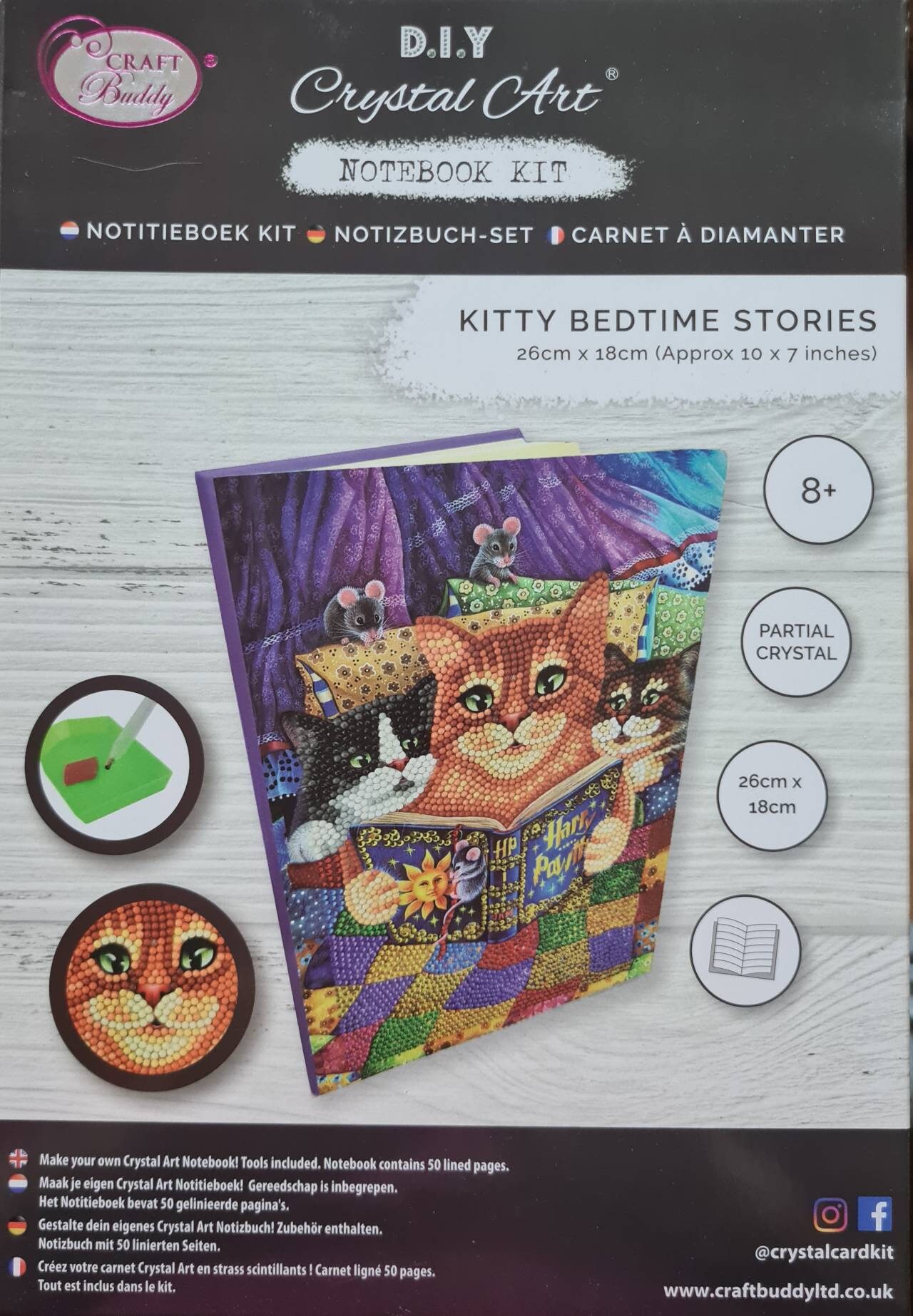 D. I. Y. Crystal Art Notebooks 2 Options Available Owl & Fairy Tree or ...