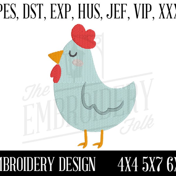 Chicken Dst Pes File - Etsy
