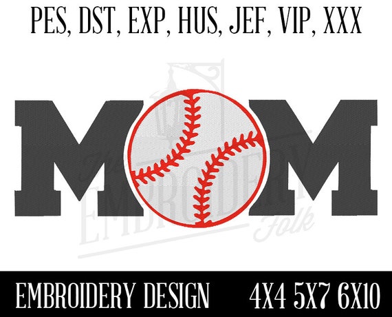 Baseball Mom Embroidery Design Baseball Y'all Embroidery | Etsy