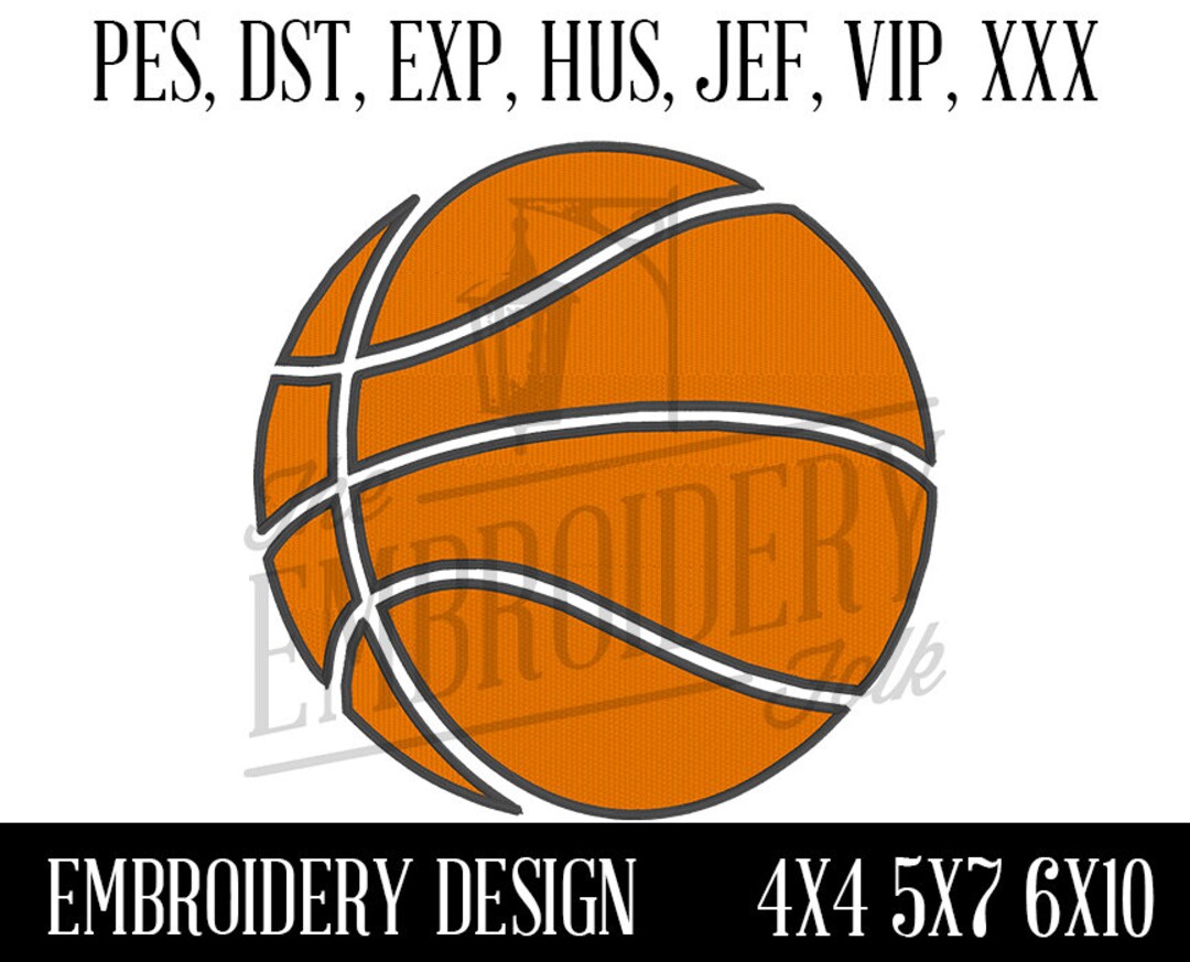 Basketball Embroidery Design, Embroidery Patterns, Machine Embroidery ...