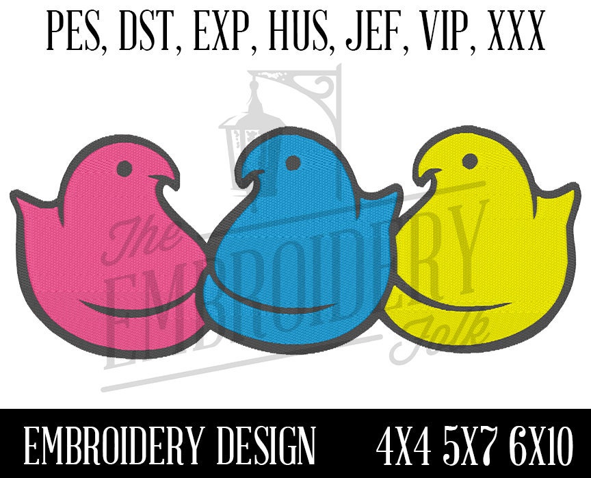 Peeps Embroidery Design, Embroidery Patterns, Machine Embroidery, Pes ...