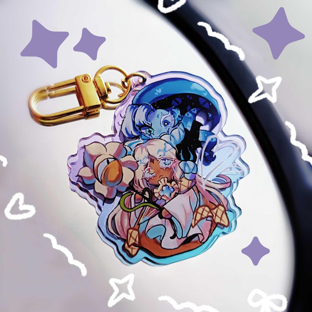 Pure Vanilla + Shadow Milk Cookie CRK 6cm Acrylic Keychain - Etsy