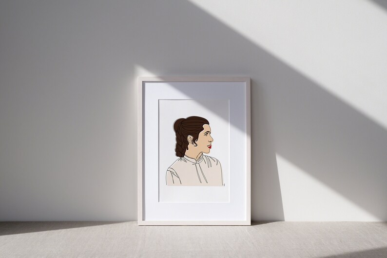 Leia Organa Minimalist Illustration, Star Wars Inspired Poster (digital Download) - Etsy