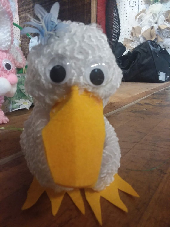 Chenille Duck Candy Holder - Etsy